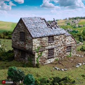 Dnd Ruined Hollyhock Cottage Medieval House From King and Country ...