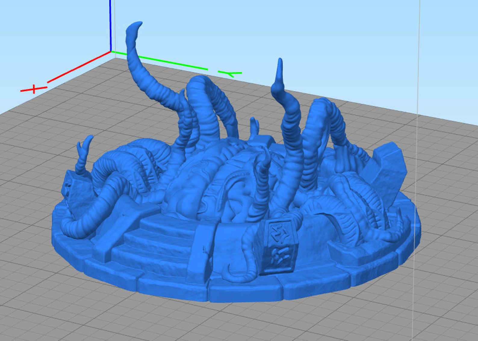 Dnd Alien Central Pool With Brain 28mm Alien Terrain RPG D&D - Etsy