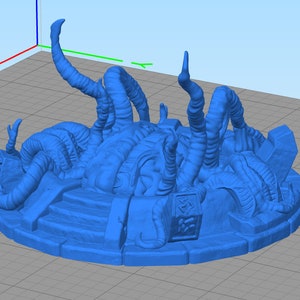 Dnd Alien Central Pool With Brain 28mm Alien Terrain RPG D&D Dungeons ...