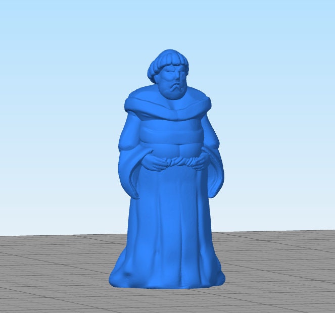 Dnd Friar Monk Priest 28mm RESIN Miniature Church Monastery - Etsy