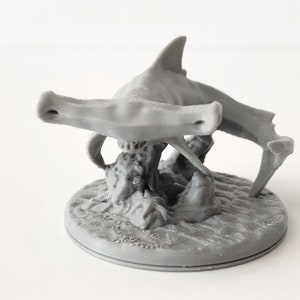 Dnd Hammerhead Shark Tabletop Terrain Underwater Sea Ocean Creatures ...