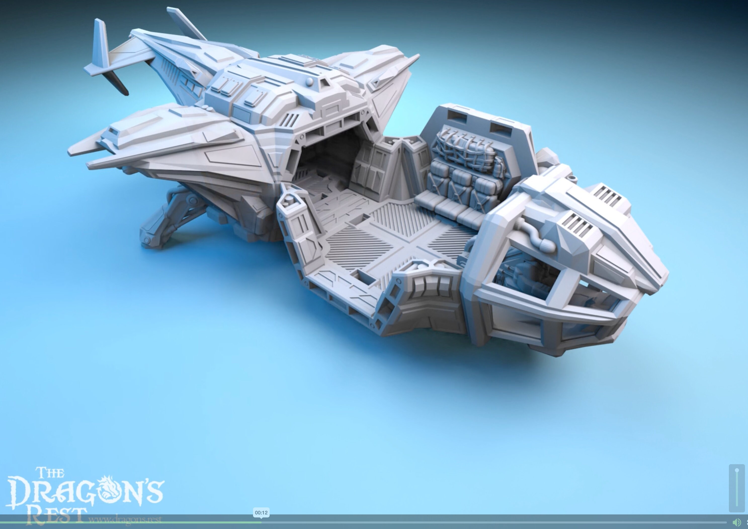 Dnd Dragonfly Dropship Drop Ship Cargo Dragon's Rest Sci-fi RPG ...