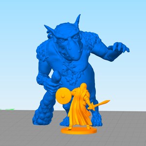 Dnd Troll Bridge Menace Miniature Creature Monster Terrain Wargaming ...