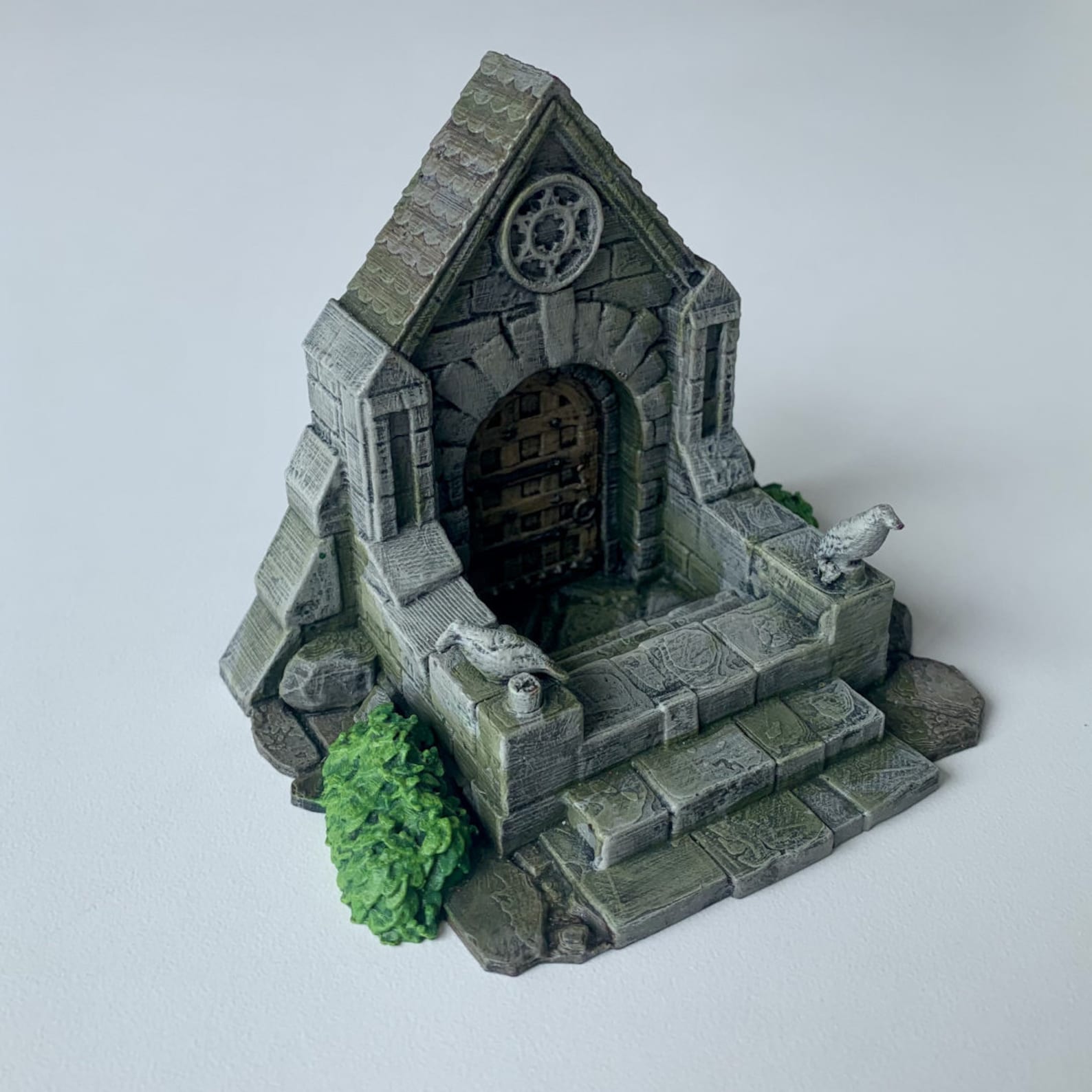Dnd Crypt Entrance Mausoleum Graveyard Cemetery Tabletop Terrain ...