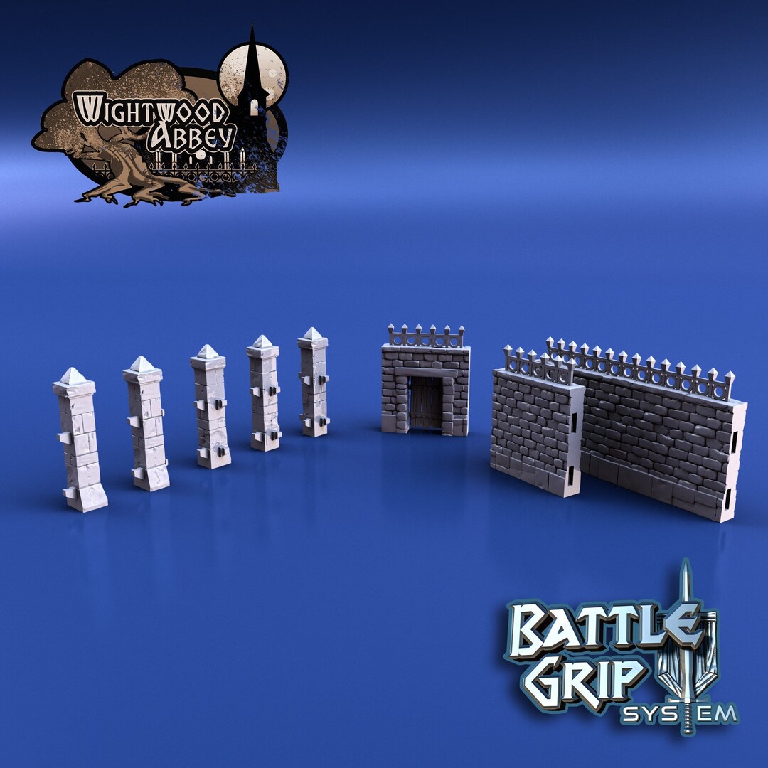 Dnd Battle Grip Stone Walls Modular Medieval Ramparts Battlement Castle ...