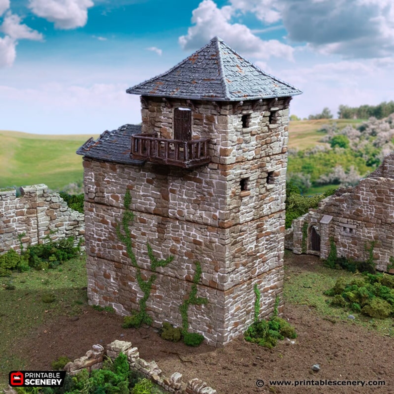 Dnd Black Rock Keep From King and Country Village Medieval Soldier ...