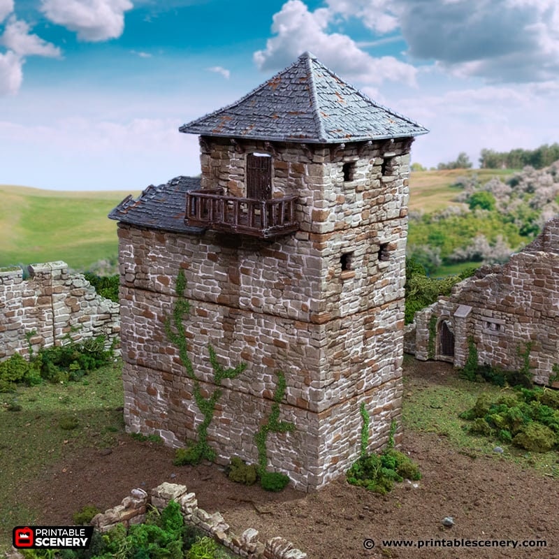 Dnd Black Rock Keep From King and Country Village Medieval Soldier ...