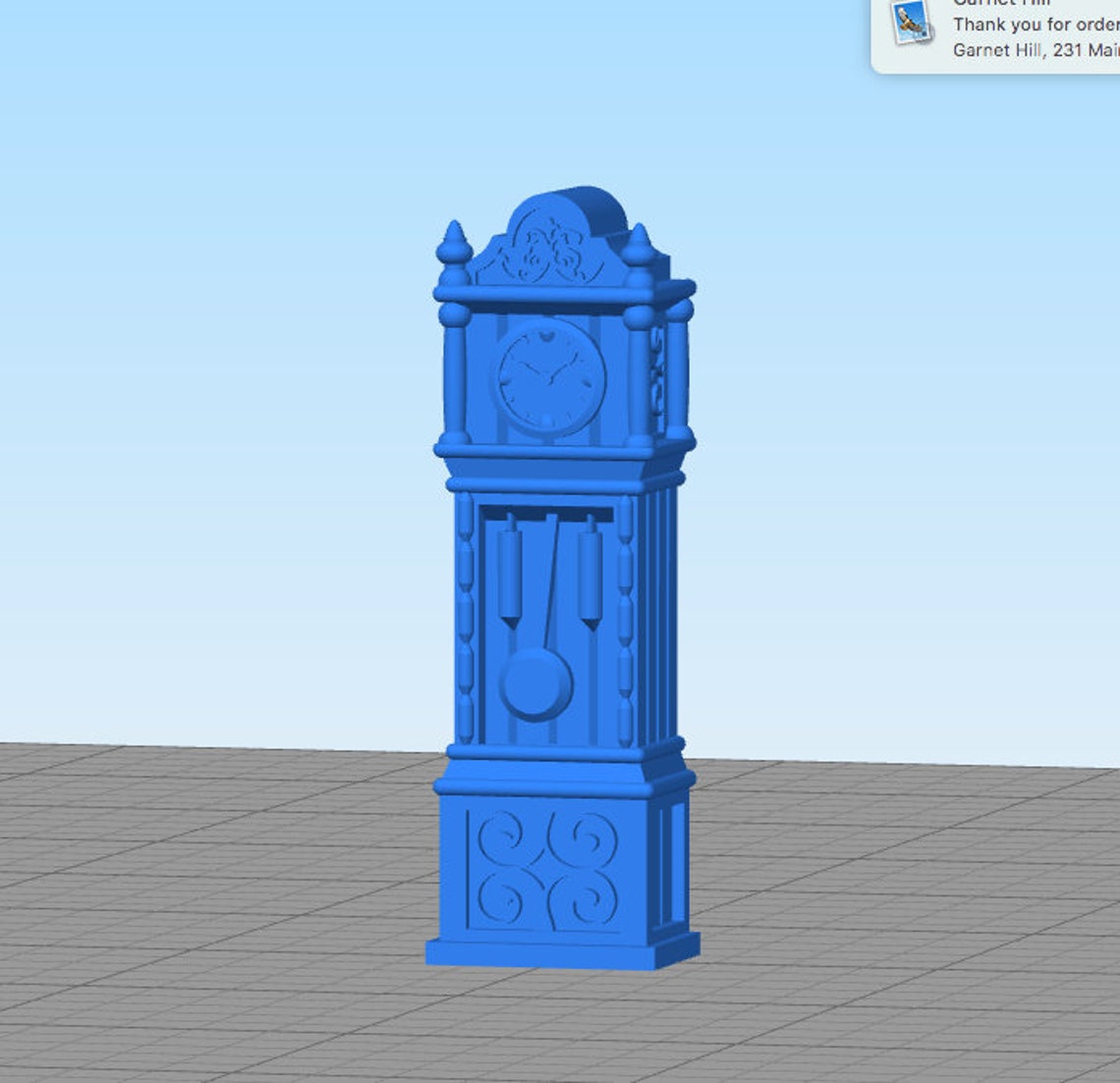 Dnd Grandfather Pendulum Clock Library Hall House Furniture - Etsy