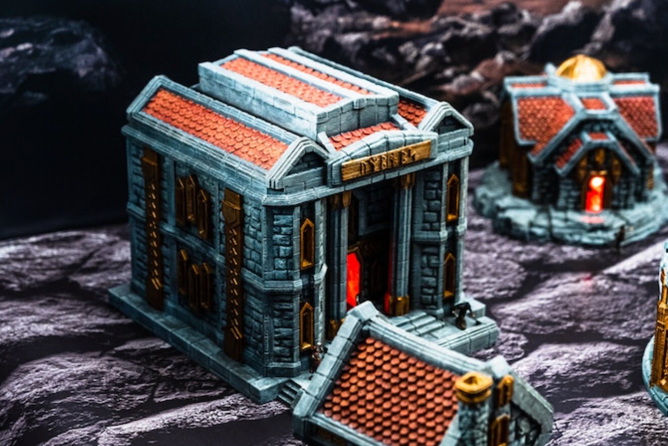 Dnd Dwarven Bank for Mountain Dwarf Mining Mountain City Scatter ...