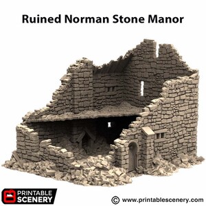 Dnd Ruined Norman Stone Manor Cottage Medieval House From King and ...