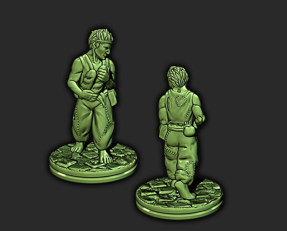 Dnd Street Rat Beggar Arabian Persian D and D Miniatures RPG - Etsy
