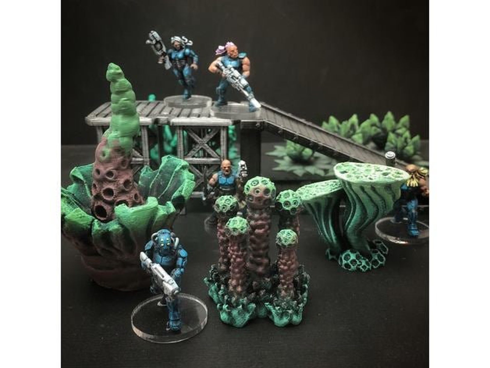 Dnd Sci-Fi Alien Planet Flora Plants Star Wars Legion 28mm | Etsy