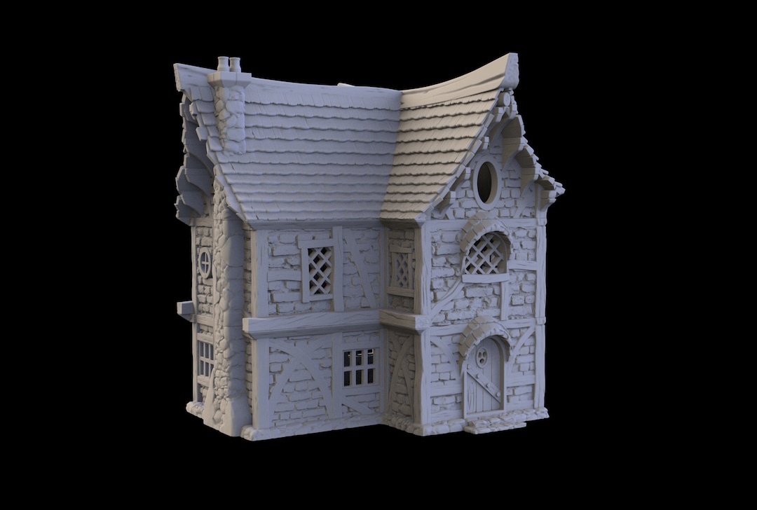 Dnd Medieval Cottage House V2 Two Story Home RPG D&D Dungeons - Etsy