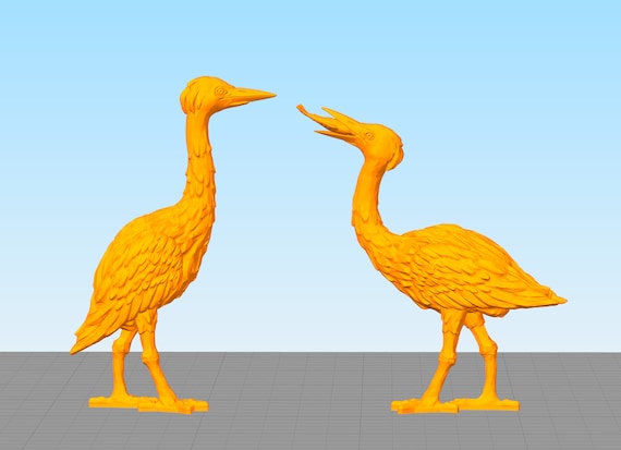 Dnd Heron Set Swamp Lake Birds Animal 28mm RESIN Village - Etsy