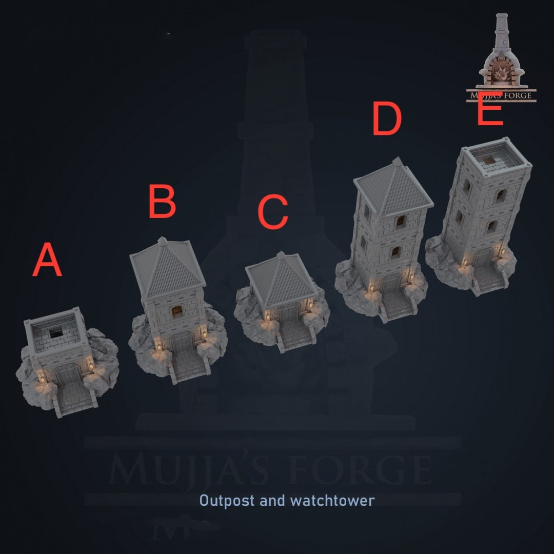 Dnd Dwarven Sentinel Tower Watchtower Watchpost Dwarf Mountain City ...
