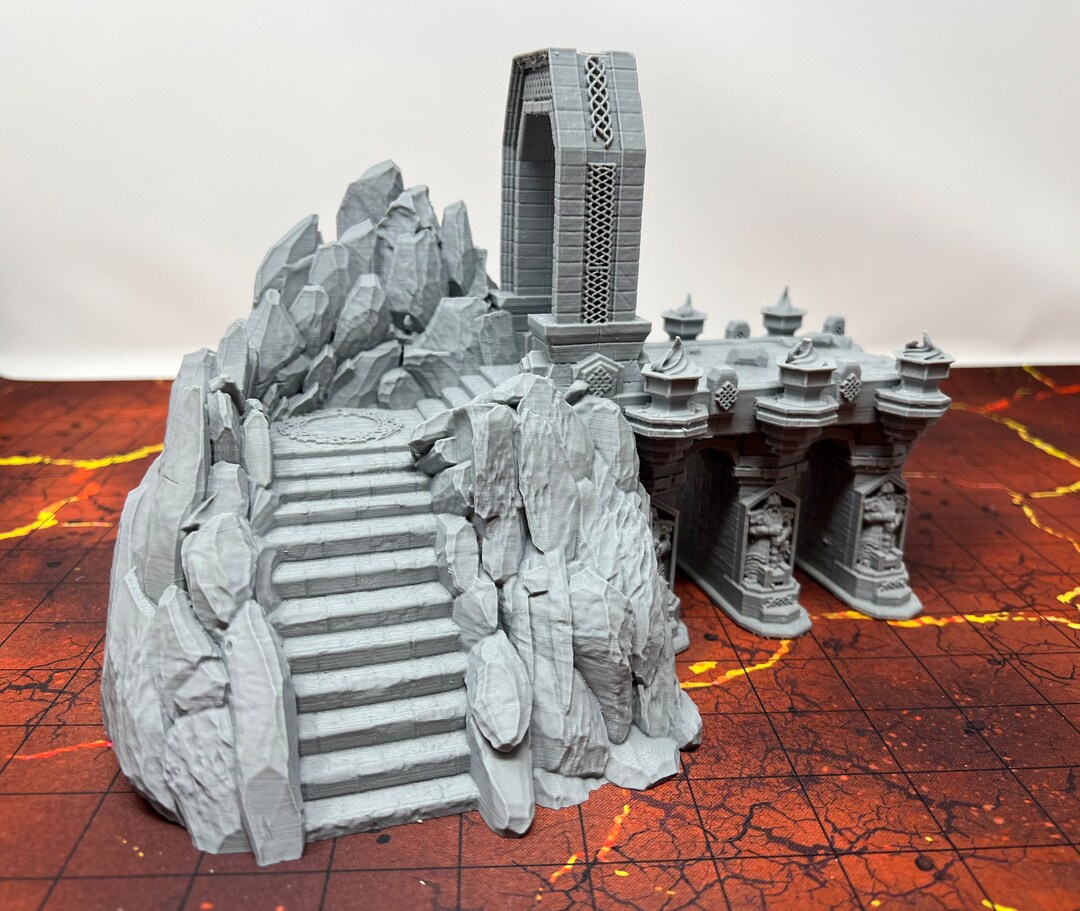Dnd Hesdrig Bridge Dwarven Portal River Crossing Dwarf Mountain City ...