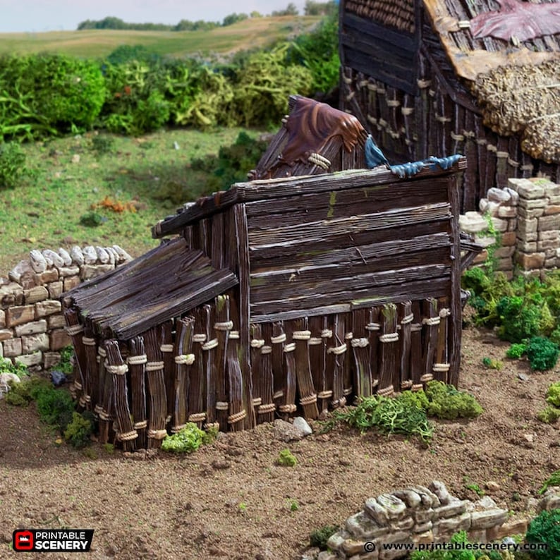 Dnd Small Shanty Shack From King and Country Medieval Slums - Etsy