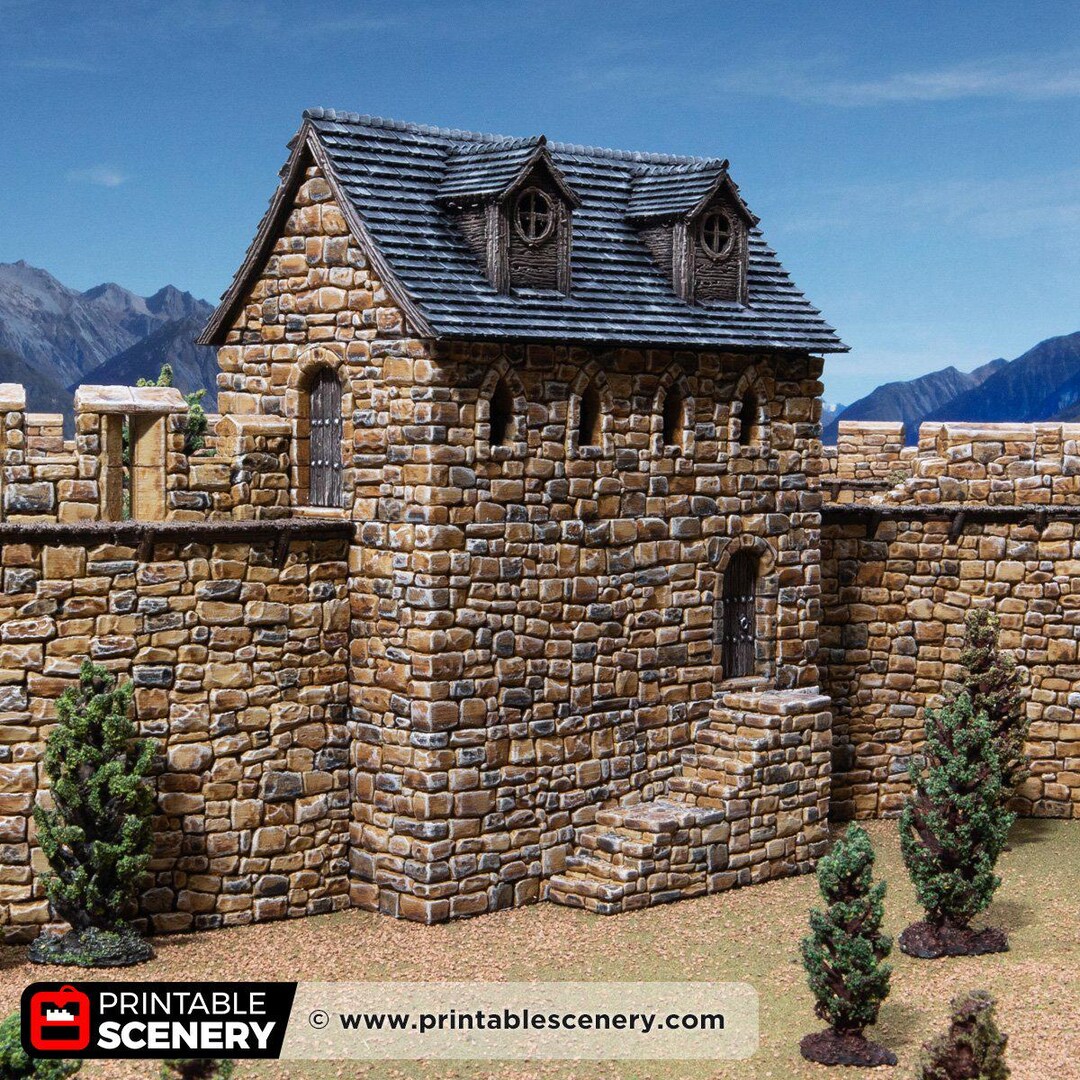 Dnd Banquet Hall for Medieval Castle Fortress Walls RPG Pathfinder ...