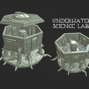 Dnd Atlantis Gnomish Underwater Science Lab Steampunk Tabletop ...