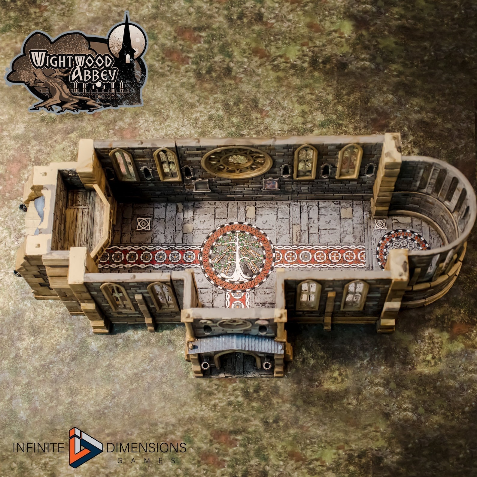 Dnd Medieval Church Chapel Cathedral Wightwood Abbey Tabletop Scatter ...