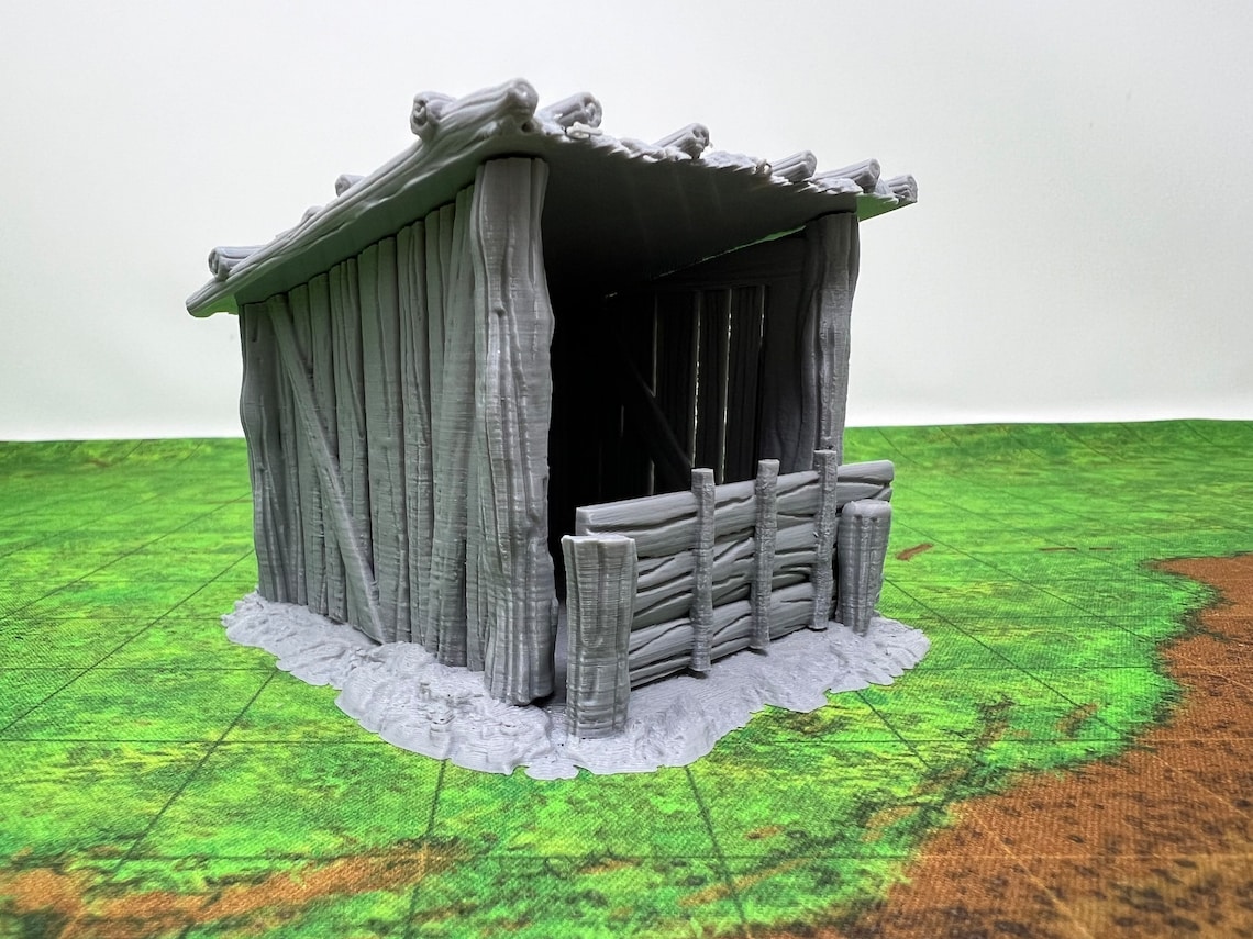 Dnd Small Stable Barn for Horse or Other Farm Animals Storage Shed ...