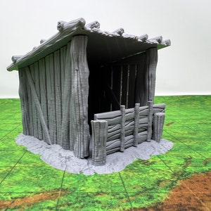Dnd Small Stable Barn for Horse or Other Farm Animals Storage Shed ...
