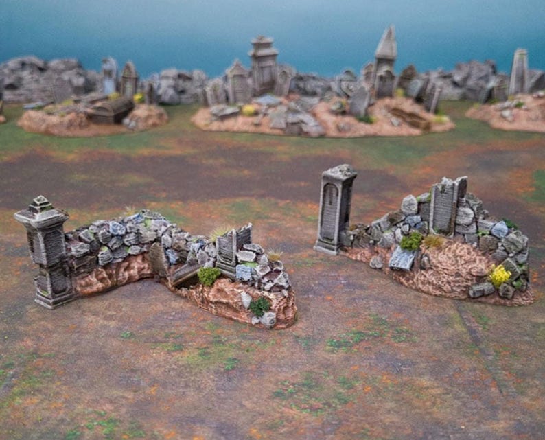 Dnd Hallowed Graveyard Walls Scene Fence Gate Cemetery Shadow Fey ...
