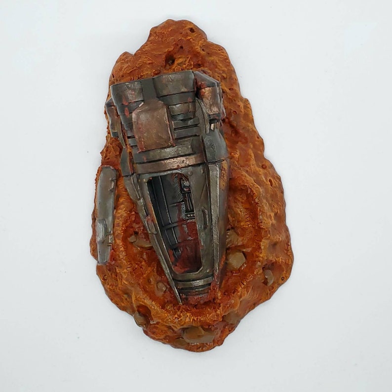 Dnd Crashed Escape Pod Spaceship Sci-fi Scatter Terrain - Etsy