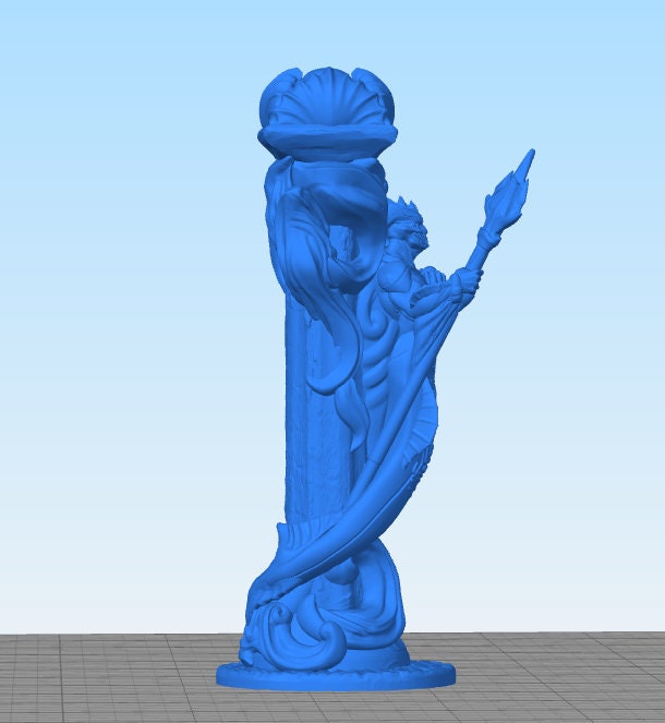 Dnd Male Atlantis Statue Depths of Savage Atoll Tabletop Scatter ...