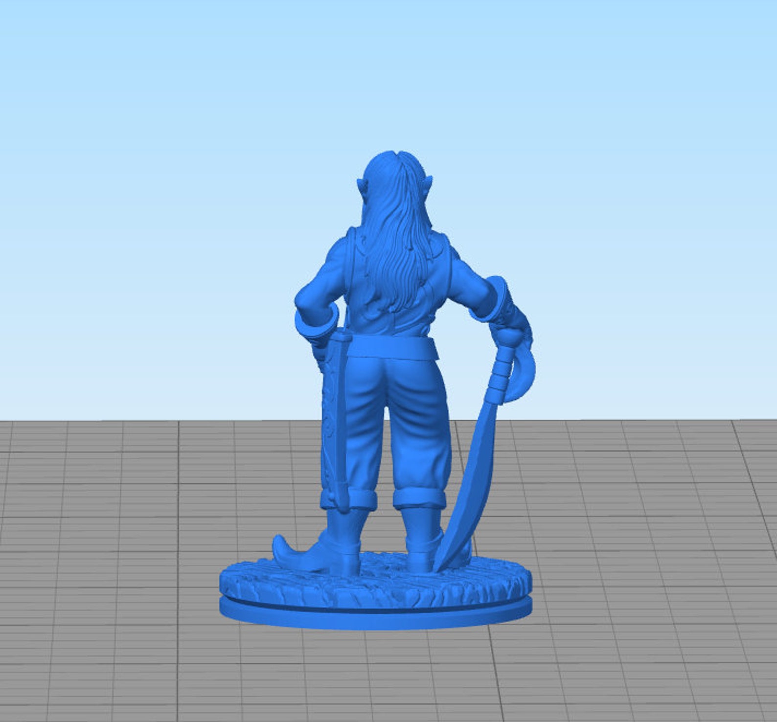 Dnd Elf Warrior Resin 28mm Miniature D and D Miniatures Fantasy RPG D&D ...