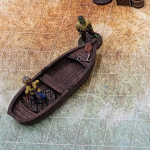 Dnd Rowboat Row Boat Dinghy Tabletop Scatter Terrain RPG Games D&D ...