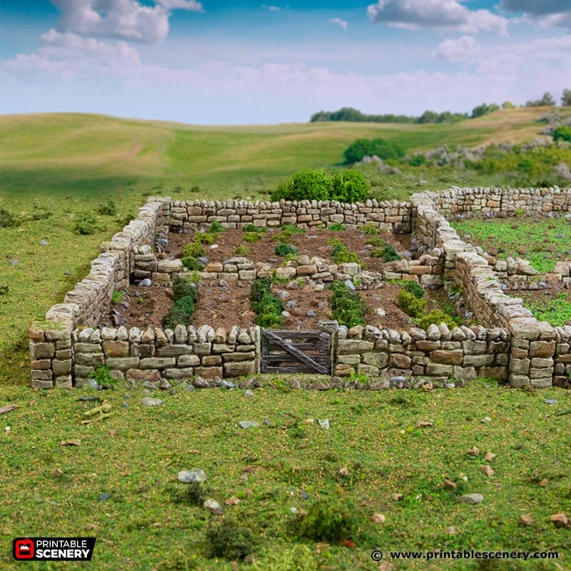 Dnd Country Low Walls Set of 13 Pieces Stone Fencing Fence Medieval ...