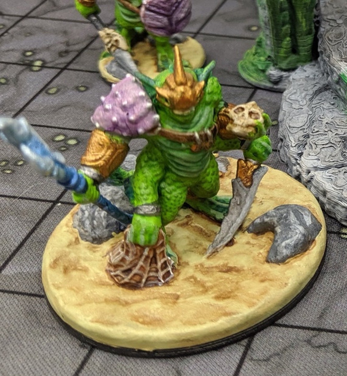 Dnd Sahuagin Deep Devil Baron Sea Warrior 28mm Resin Miniature - Etsy