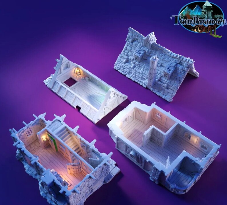 Dnd Milat's Townhouse House Home Medieval Village Tabletop Terrain RPG ...
