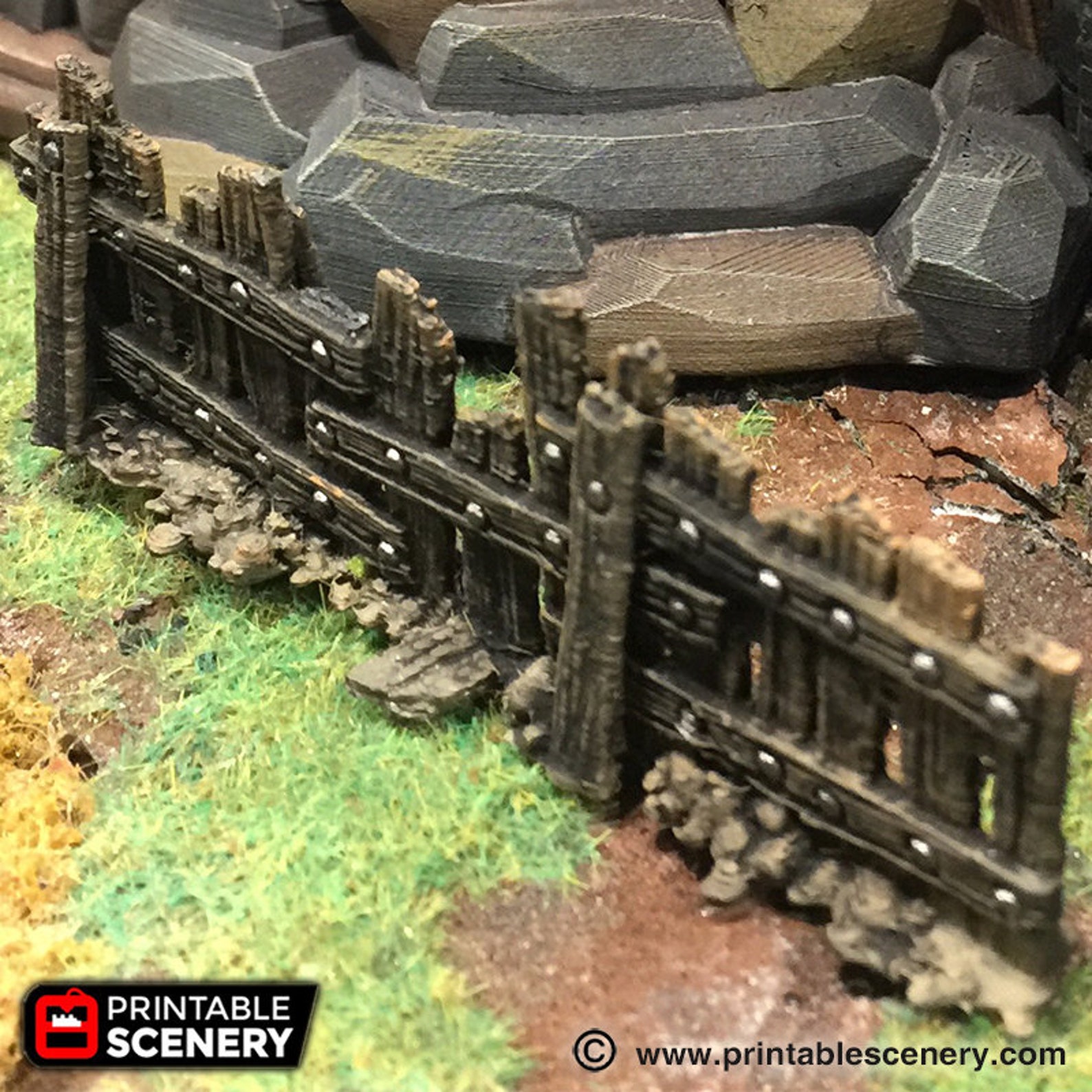 Dnd Ye Old Fence Wood Wooden WW2 WWII Village Farm House Scatter ...
