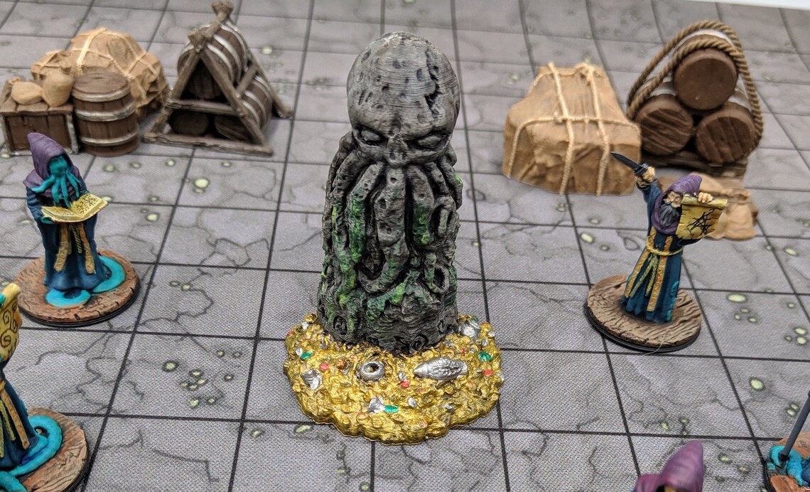 Dnd Atlantis Kraken Idol Ocean Tabletop Terrain Miniature RPG - Etsy