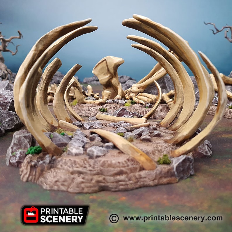 Dnd Dragon Skeleton Graveyard Boneyard Scatter Shadow Fey - Etsy