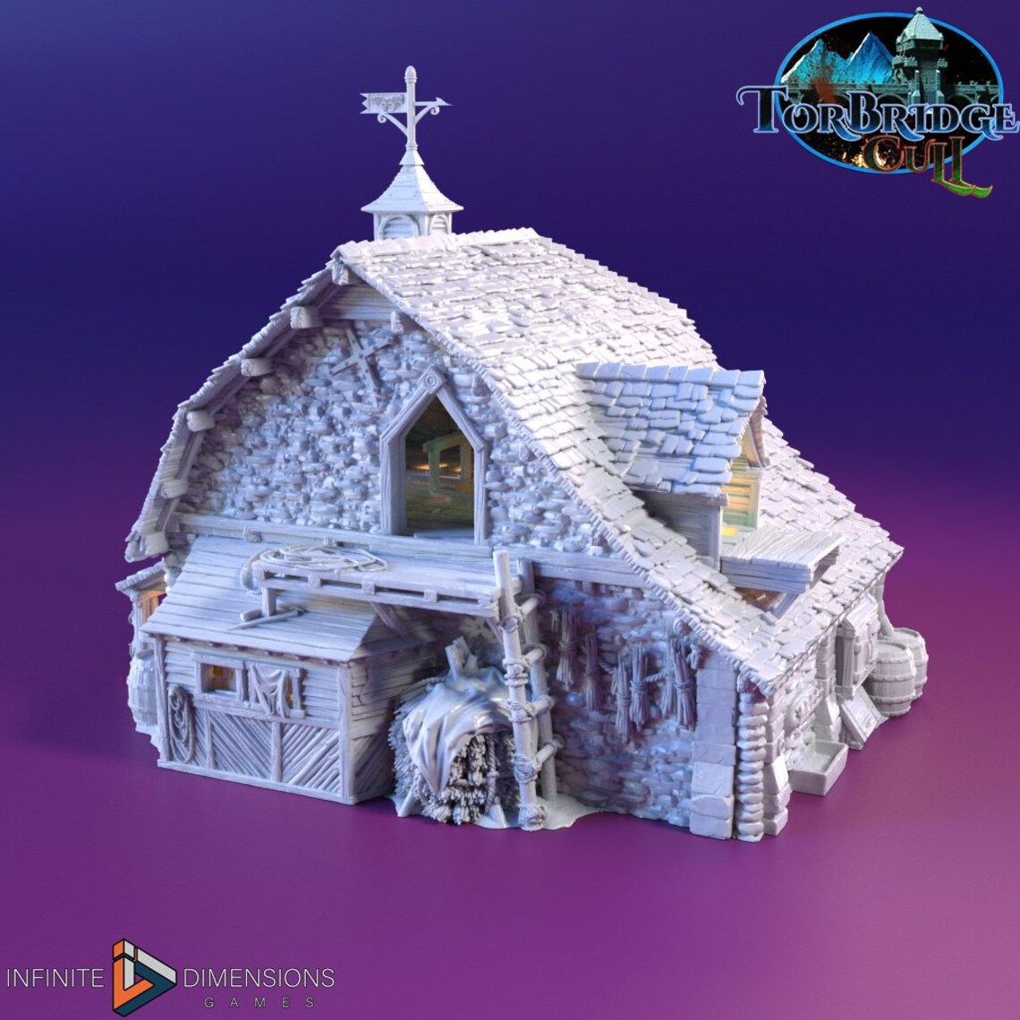 Dnd Horse Stables Coach House Last Hearth 28mm Miniature Torbridge Cull ...