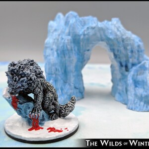 Dnd Winter Wolf Dire Wolves Large Predator Creature Encounter Ice Age ...