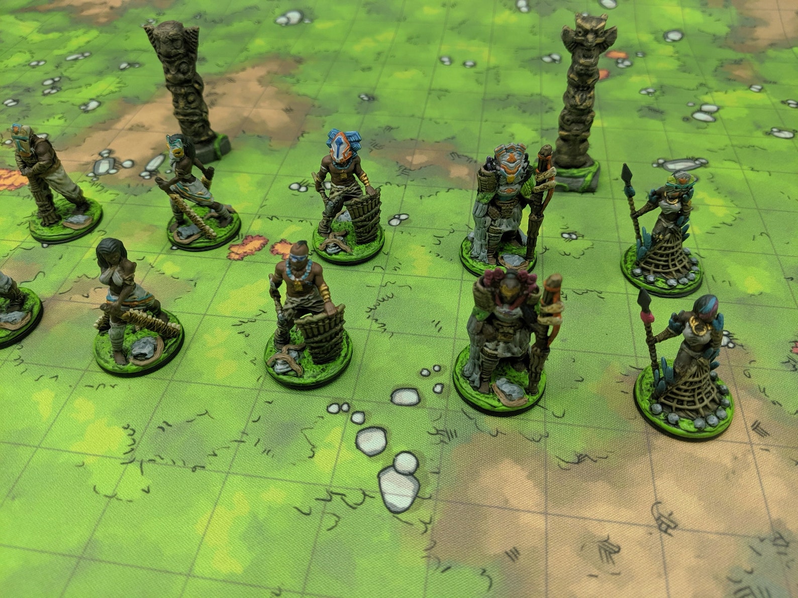 Dnd Tiki Totem Poles Island Hut Tribe Jungle Tabletop Terrain | Etsy