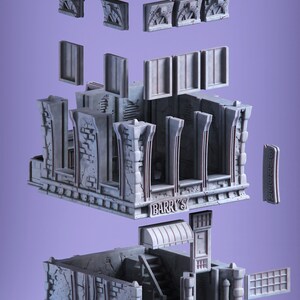 Dnd Barry's Barber Shop Barbershop Western Town Railway Terrain ...