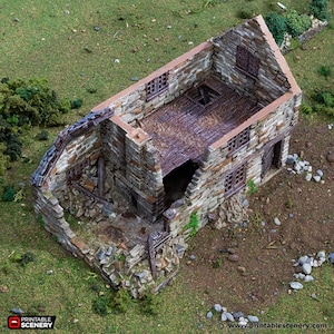 Dnd Ruined Hollyhock Cottage Medieval House From King and Country ...