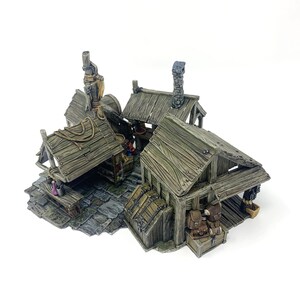 Dnd Village Market Medieval Shops Town Square Village Store Front ...