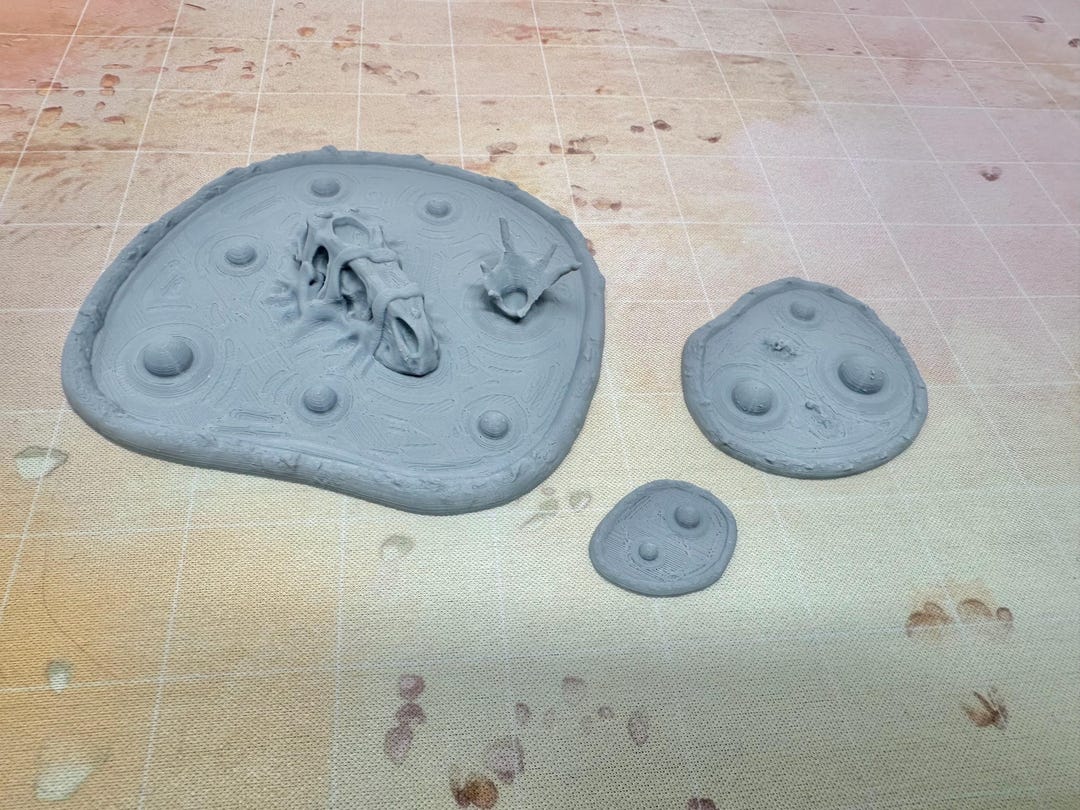 Dnd Tar Pits Set Sink Holes Quicksand Swamp Lizard Men Tabletop Scatter ...