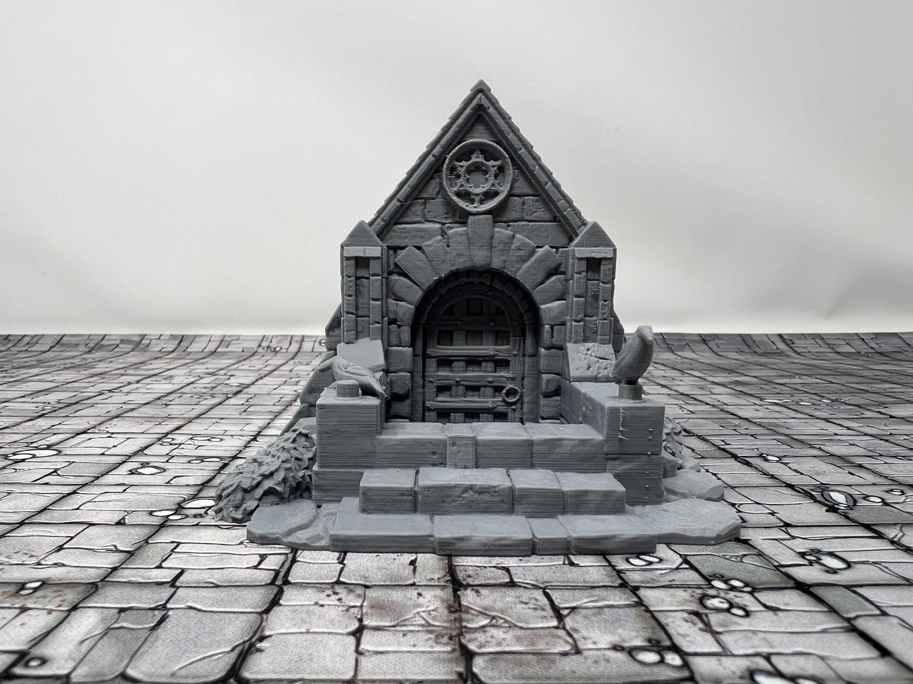 Dnd Crypt Entrance Mausoleum Graveyard Cemetery Tabletop Terrain ...
