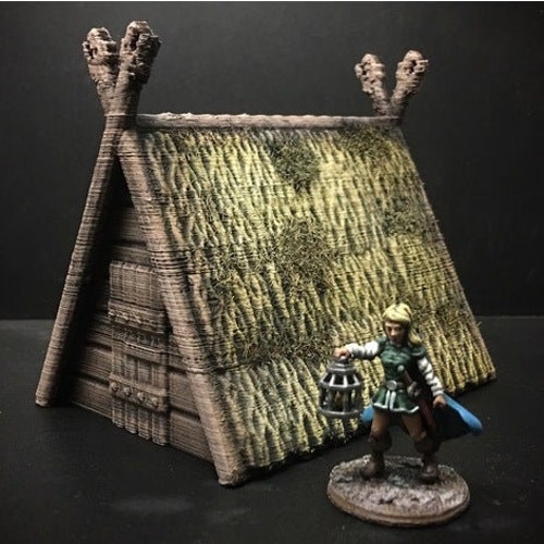 Barbarian Viking Hunter House Scatter Terrain Dnd - Etsy
