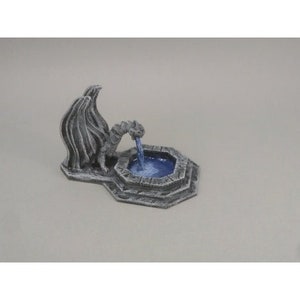 Dnd Dragon Fountain- 28mm Tabletop Scatter Terrain Miniature RPG D&D ...
