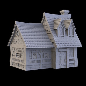 Dnd Medieval Cottage House Single Story Home V1 RPG D&D Dungeons and ...