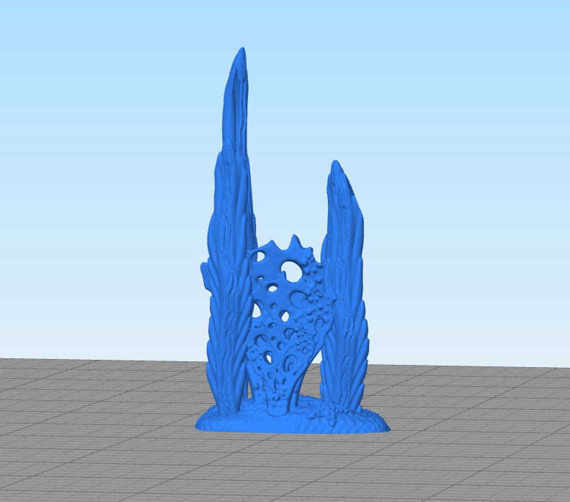 Dnd Seaweed and Coral Reef Underwater Ocean City Marine Life Tabletop ...