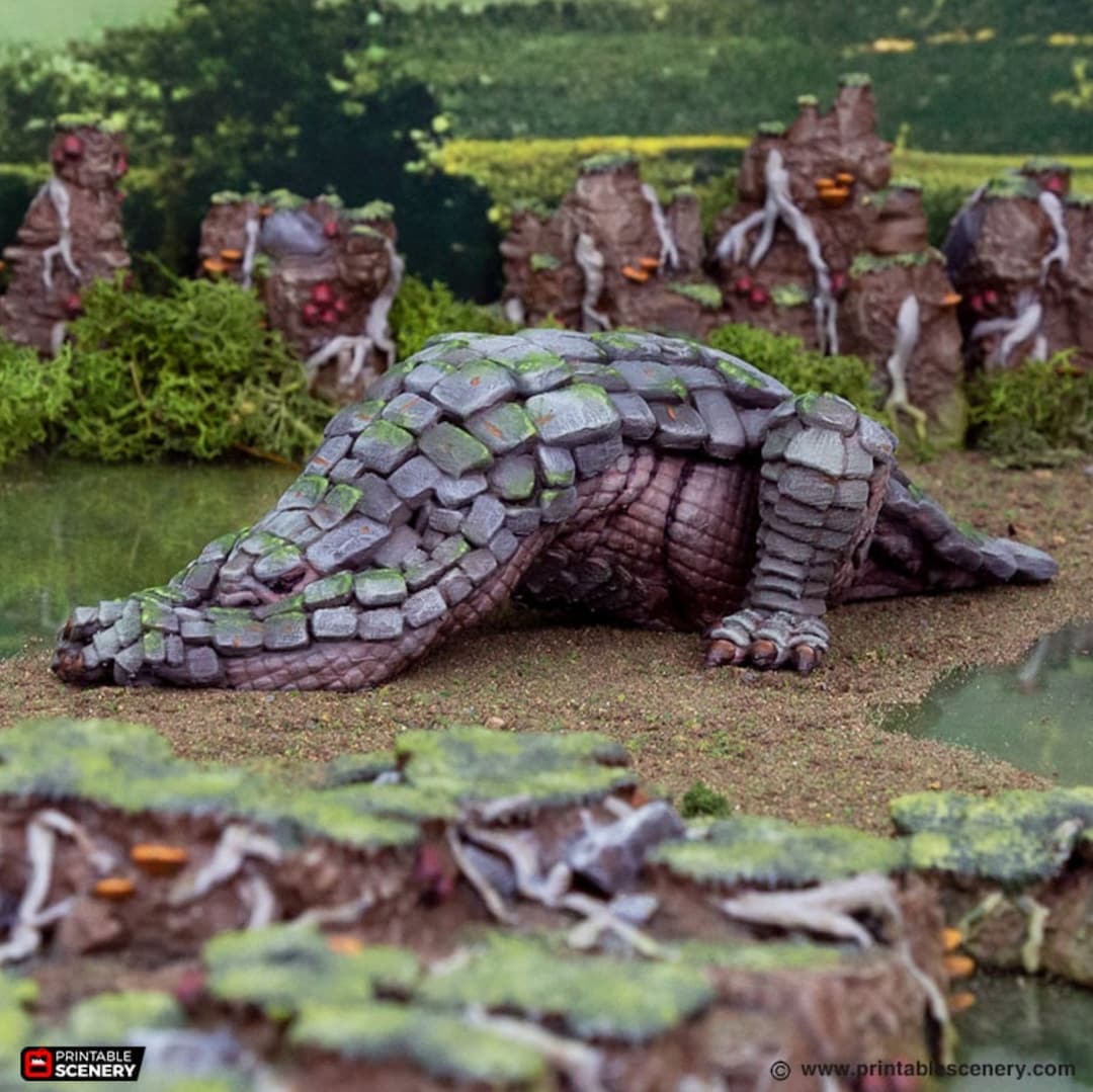Dnd Laying Bridge Troll Stone Golem Gloaming Swamps Marshes Marshland ...
